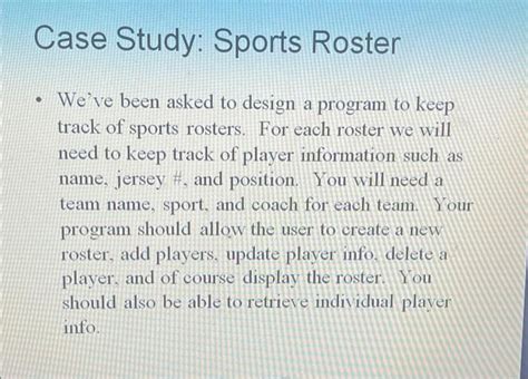 Complete The Uml Diagram For The Sports Roster