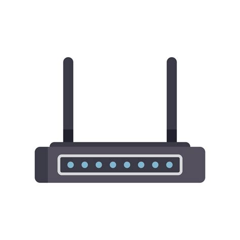Internet Modem Icon Flat Vector Wifi Equipment 17336539 Vector Art At Vecteezy