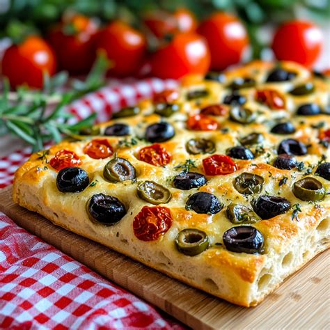 Easy Olive And Sun Dried Tomato Focaccia Recipe Authentic Mediterran Grandmothers Kitchen