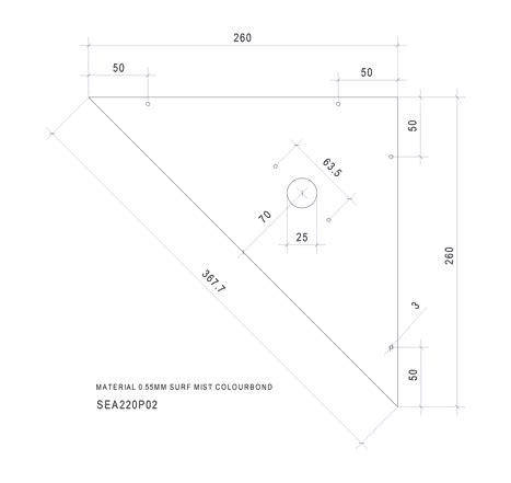 SEA220P02 T BAR CUSTOM BRACKET FOR CUSTOM MOUNTING