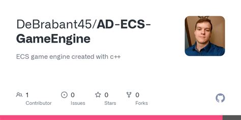 github debrabant45 ad ecs gameengine ecs game engine created with c