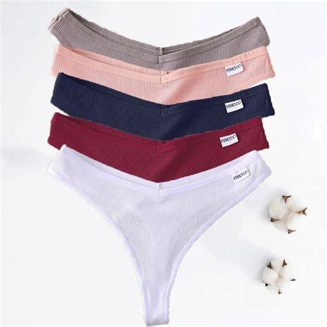 Strings En Coton Sans Couture Pour Femmes Culottes Sexy Taille Basse G