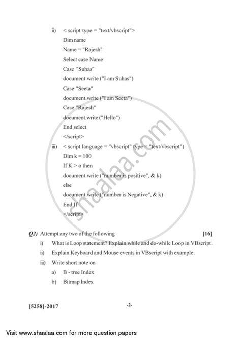 Computer Programming And Applications 1 2017 2018 Bachelor Of Commerce