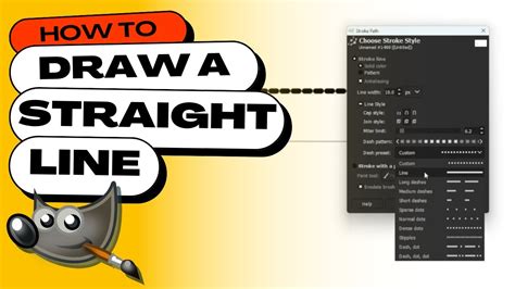 How To Draw Straight Lines In GIMP Easy Method Using The Paths Tool YouTube