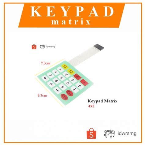 jual keypad membrane 4x5 matrix array keyboard 20 key switch 4 5 20 tombol shopee indonesia
