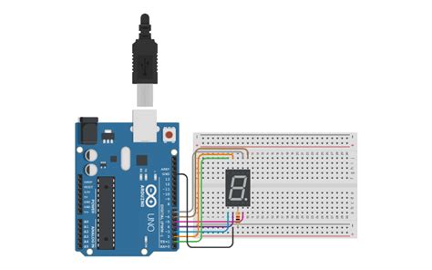 Circuit Design 7seg Arduino Ddr Port Tinkercad