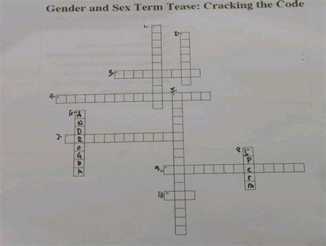 Gender And Sex Term Tease Cracking The Code Studyx