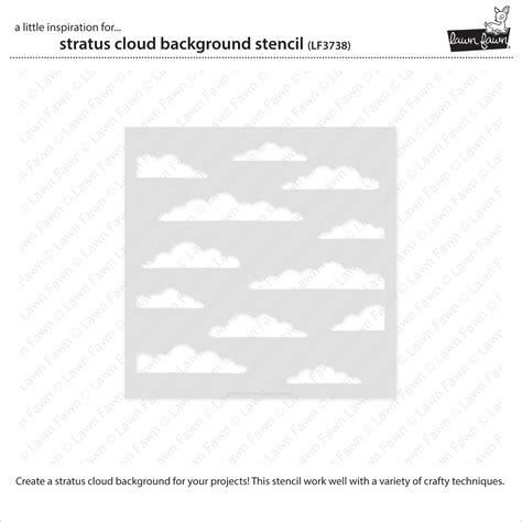 Stratus Cloud Background Stencil Lawn Fawn