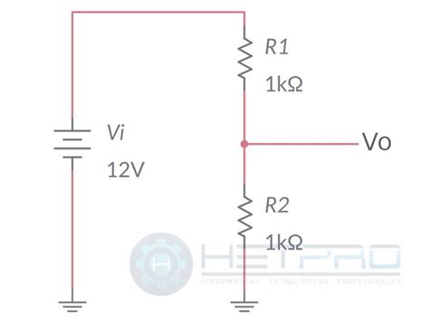 Divisor De Voltaje O Tensión Formulas Y Ejemplos Hetpro Tutoriales