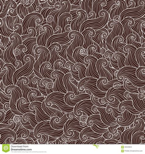 Hand Drawn Seamless Wave Background Stock Vector Illustration Of Floral Abstract 66526804