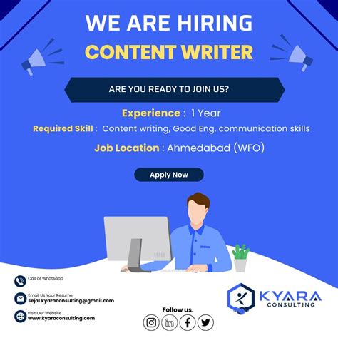 Krupa Thaker On Linkedin Kyara Consulting Is Hiring For Content Writer Know Anyone Who Might Be