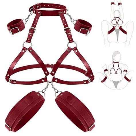 Bdsm Sex Bondage Breast Restraints Wrist And Thigh Cuffs B To E Cup