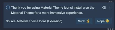 Notification On Every New Window · Issue 616 · Material Extensionsvscode Material Icon Theme