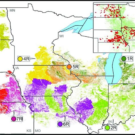 Map Of The Surveyed Region Showing Nine Technology Extrapolation Download Scientific Diagram