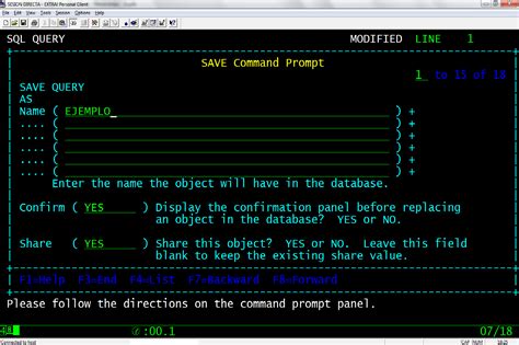 Universo Cobol ¿cómo Almacenar Queries En Qmf