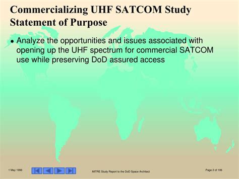 Ppt Commercial Use Of Dod Uhf Satcom Frequencies Powerpoint Presentation Id6716617