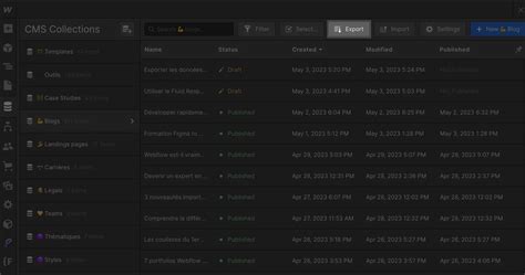 How To Easily Export Data From The Webflow Cms