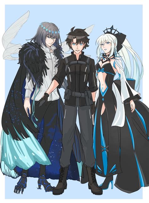 Fujimaru Ritsuka Morgan Le Fay Oberon Fujimaru Ritsuka And Oberon Fate And 1 More Drawn By