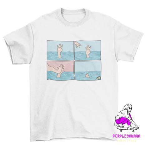 Drowning High Five T Shirt Meme T Shirt High Five Meme Drowning Meme Etsy