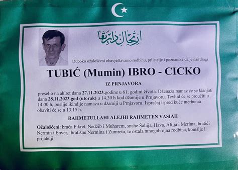 Preminuo Ibrahim Tubić Cicko Amterski Glumac I Humorista Radio