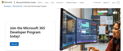 how can you join the microsoft 365 developer program dev community