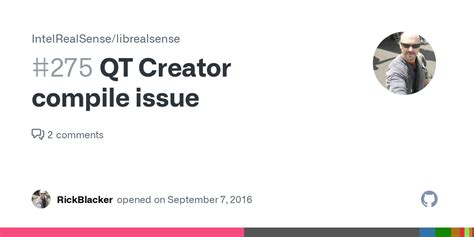 Qt Creator Compile Issue · Issue 275 · Intelrealsenselibrealsense · Github