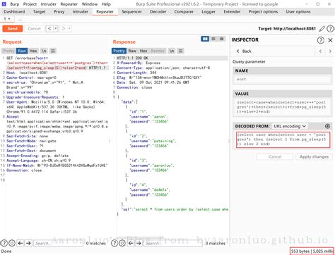 Postgresql注入基础 · Aaron 知识库