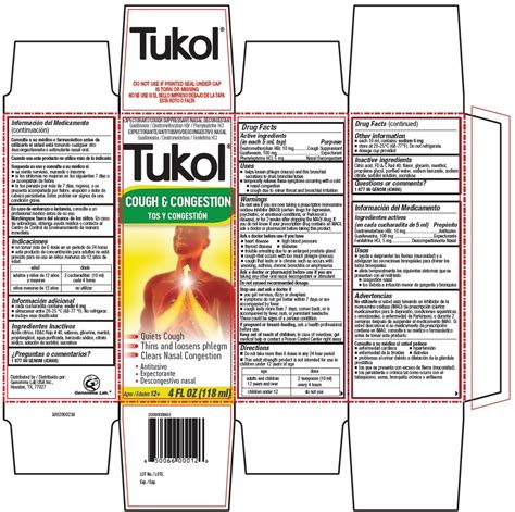 Tukol Cough And Congestion Side Effects At Barry Atchison Blog