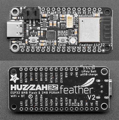 Pinouts Adafruit Esp32 Feather V2 Adafruit Learning System