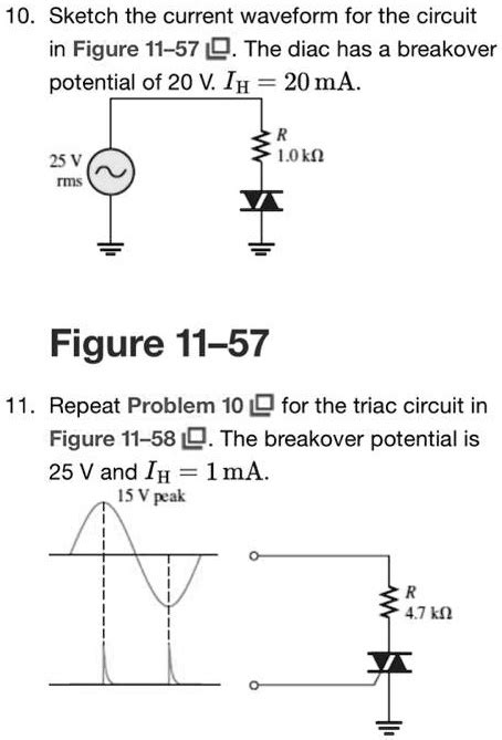 11 10 Sketch The Current Waveform For The Circuit In Figure 11 57the