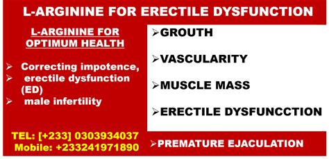 L Arginine For Ed Erectile Dysfunction