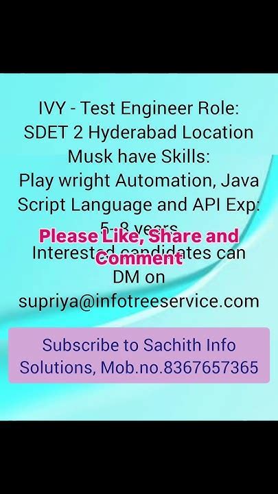 Hiring Test Engineer Testingjobs Testengineer Youtube