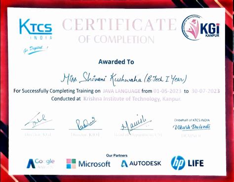 Shivani Kushwaha On Linkedin Javaprogramming Certification