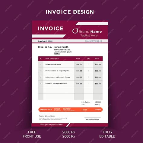 Premium Vector Business Invoice Template And Quotation Invoice