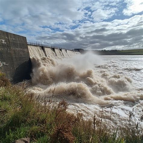 Free Dam Overflow Waters Image Download At Stockcake