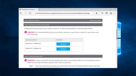 How To Download Microsoft Surface Recovery Image