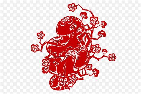 蛇剪纸PNG图片素材下载 图片编号qrvbbndv 免抠素材网