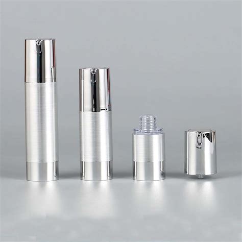 실버 여행용 로션 빈 진공 펌프 병 휴대용 페이셜 크림 에어리스 병 화장품 스프레이 리필 가능 병 Aliexpress