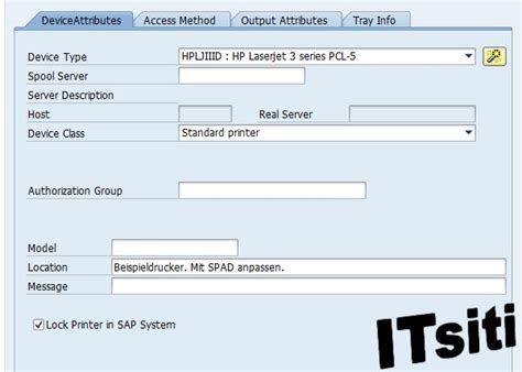 Lock And Unlock Sap Printer