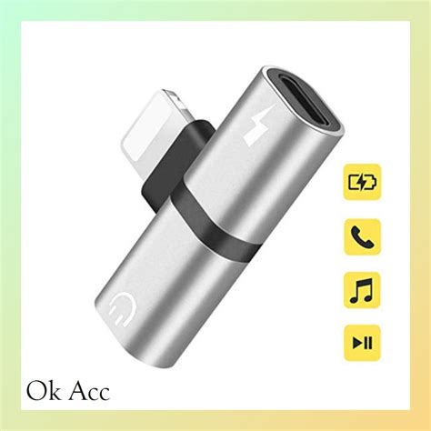 Jual Splitter Jack Audio Mic And Lightning For Iphone Shopee Indonesia