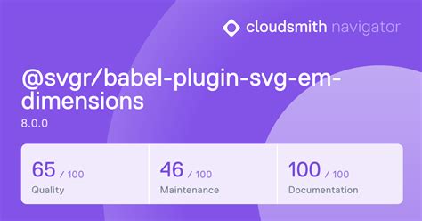 Svgrbabel Plugin Svg Em Dimensions 800 Npm Package Quality Cloudsmith Navigator