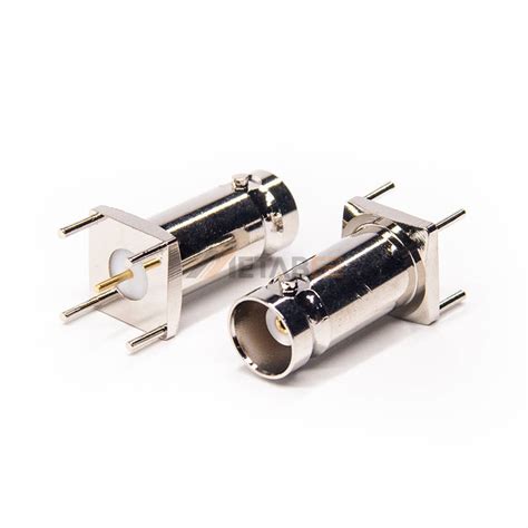 Bnc Female Socket Connector Through Hole Mount For Pcb Metabeeai