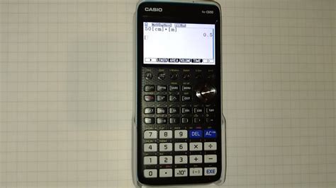How To Perform Unit Conversions On The Casio Fx Cg50 Graphing Calculator Youtube