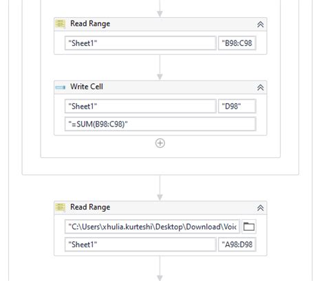 Can T Perform The Sum Of The Column In Excel It Derives A Value Activities UiPath