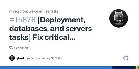 Deployment Databases And Servers Tasks Fix Critical Security Issues Issue
