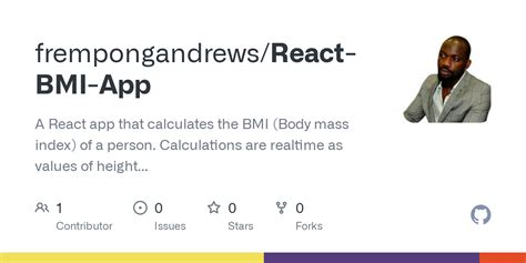 Github Frempongandrewsreact Bmi App A React App That Calculates The
