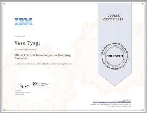 vasu tyagi on linkedin sql ibm coursera dataanalysis datascience databasemanagement…