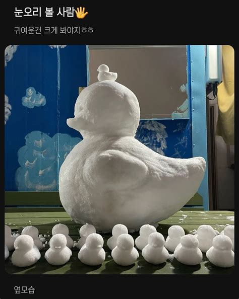 오늘 대형 눈오리 만들건데 링커리어 커뮤니티