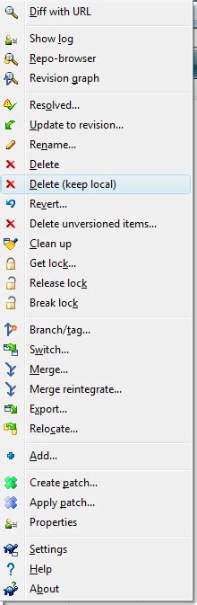 Extended Context Menu Tortoisesvn