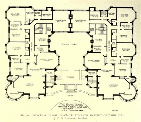 Archimaps Modern House Plan Floor Plan Of The Manor House Chicago